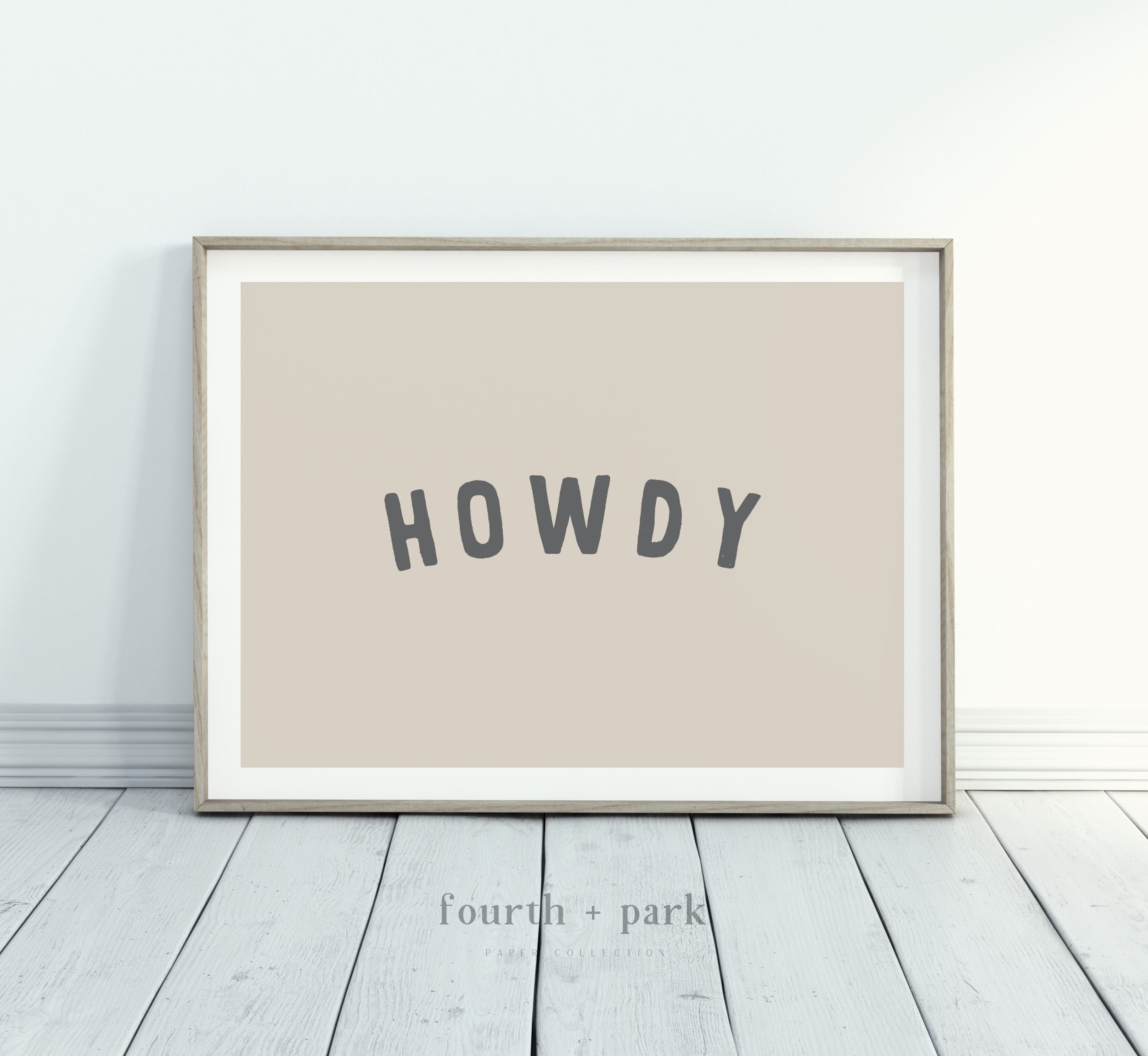 Howdy - Wall Art Print - Instant Digital Download - Etsy