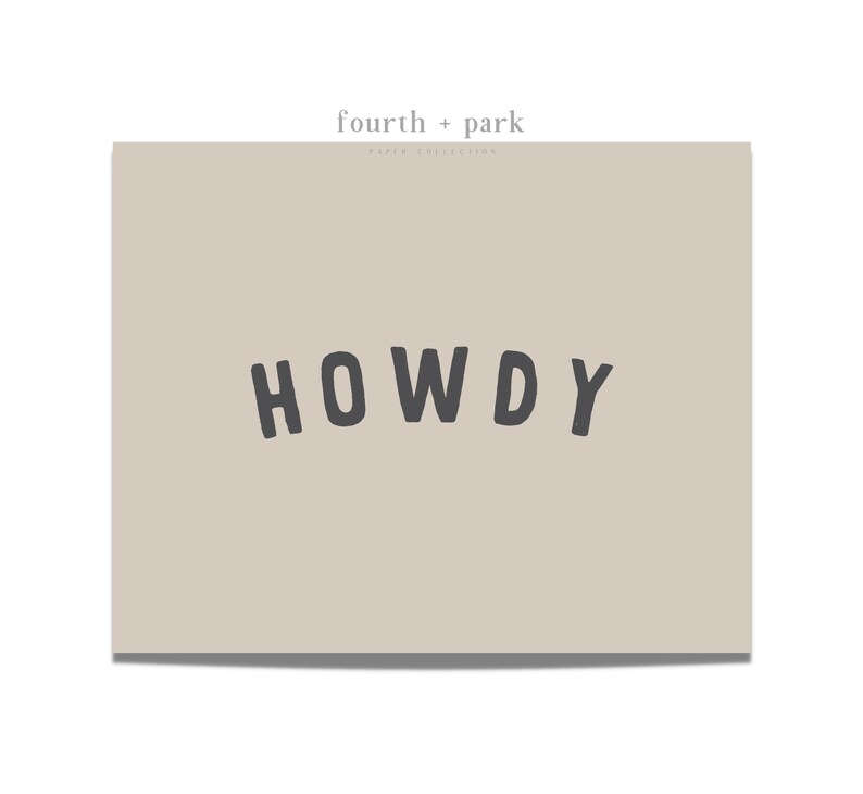 Howdy - Wall Art Print - Instant Digital Download - Etsy
