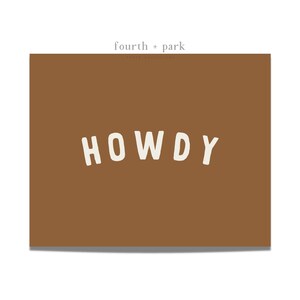 Howdy - Printable Wall Decor - Instant Digital Download - Etsy