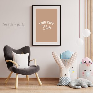 Kind Kids Club - Printable Wall Art - Instant Digital Download - Etsy