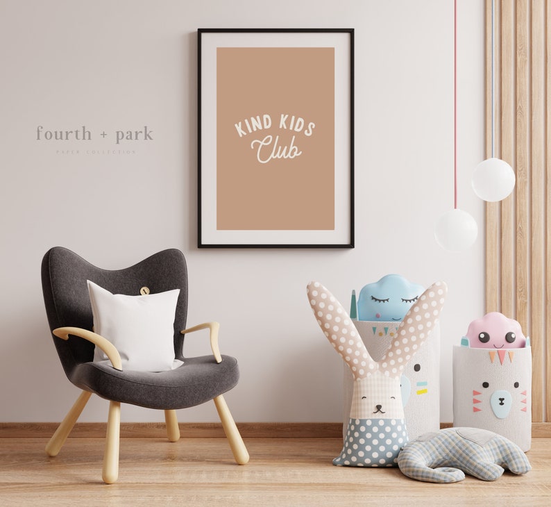 Kind Kids Club - Printable Wall Art - Instant Digital Download - Etsy