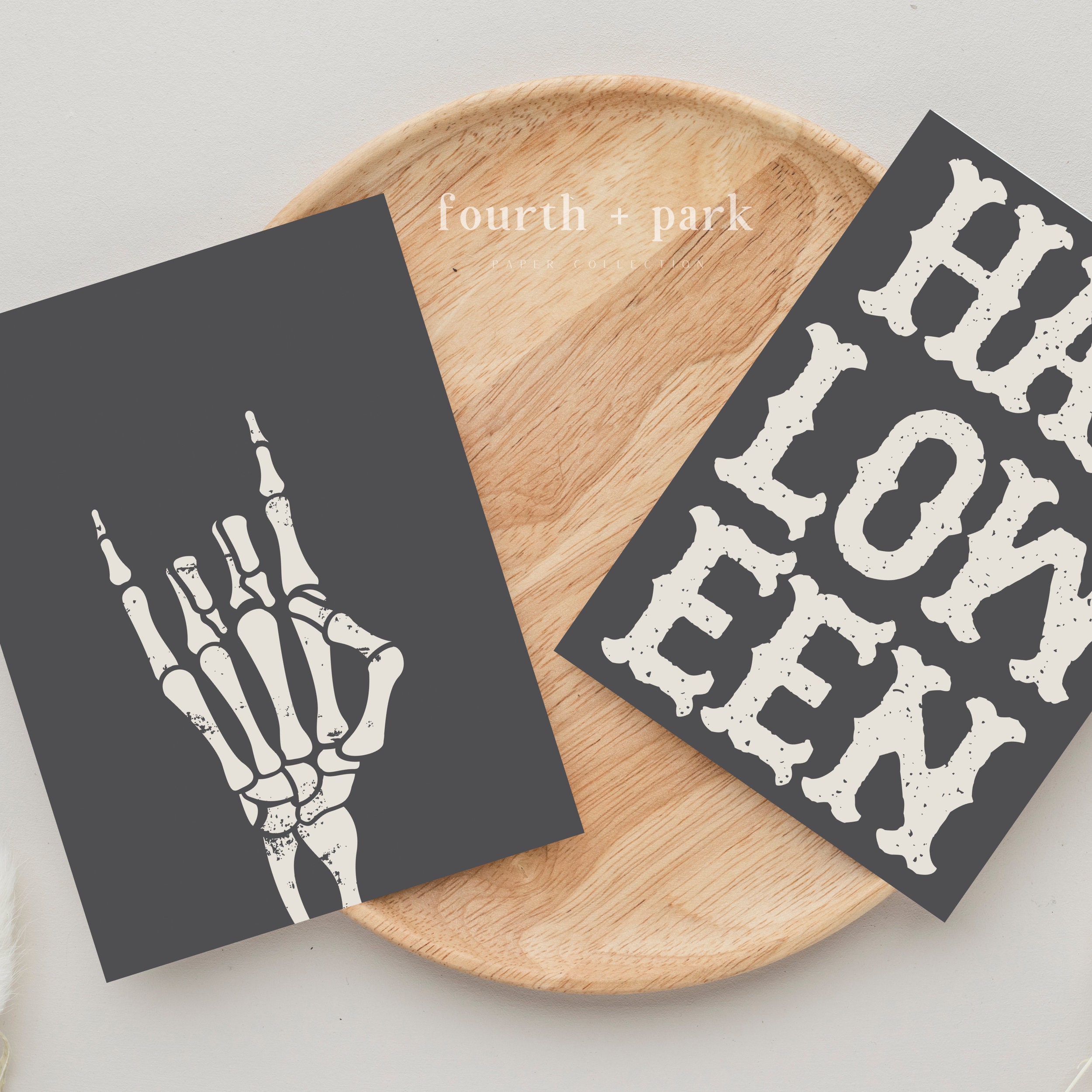 Halloween Skeleton - Printable Wall Art Gallery Set - Spooky Fall ...