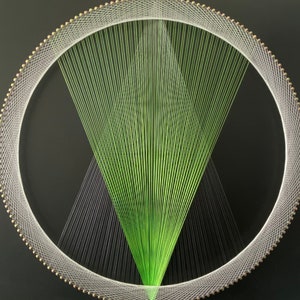 String Art, Geometric Modern Pattern in Minimalist Style, Sacred ...