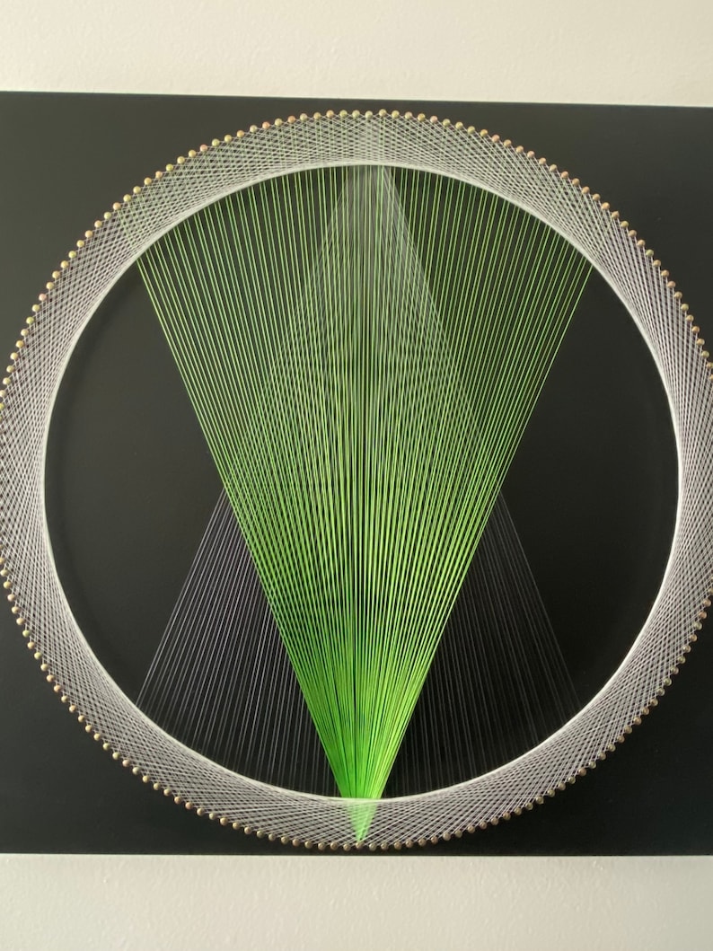 String Art, Geometric Modern Pattern in Minimalist Style, Sacred ...