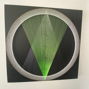 String Art, Geometric Modern Pattern in Minimalist Style, Sacred ...