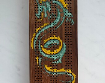 Dragon Cribbage Board - Etsy