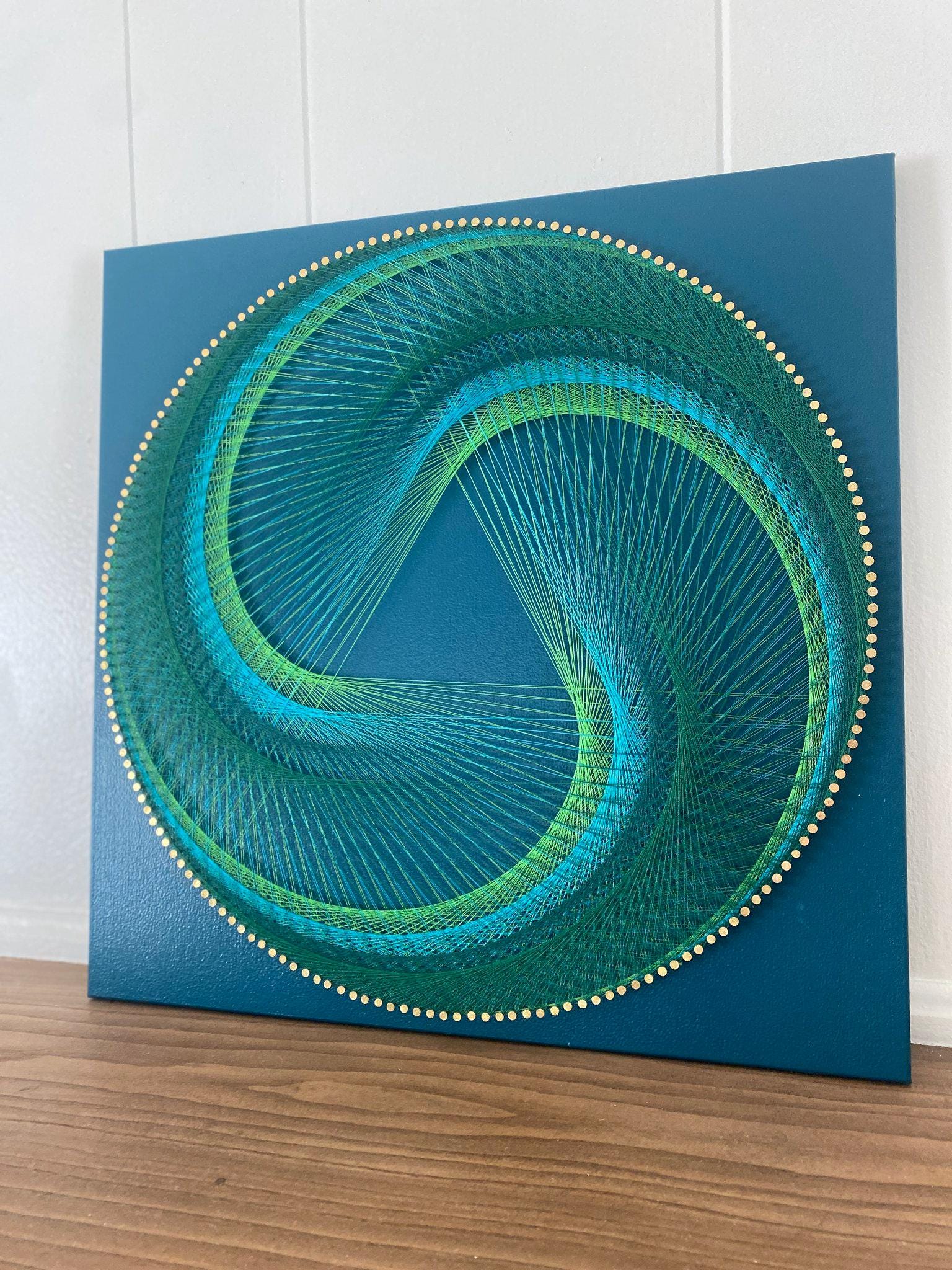 Mandala Sacred Geometry String Art- Triangle Spiral - Etsy