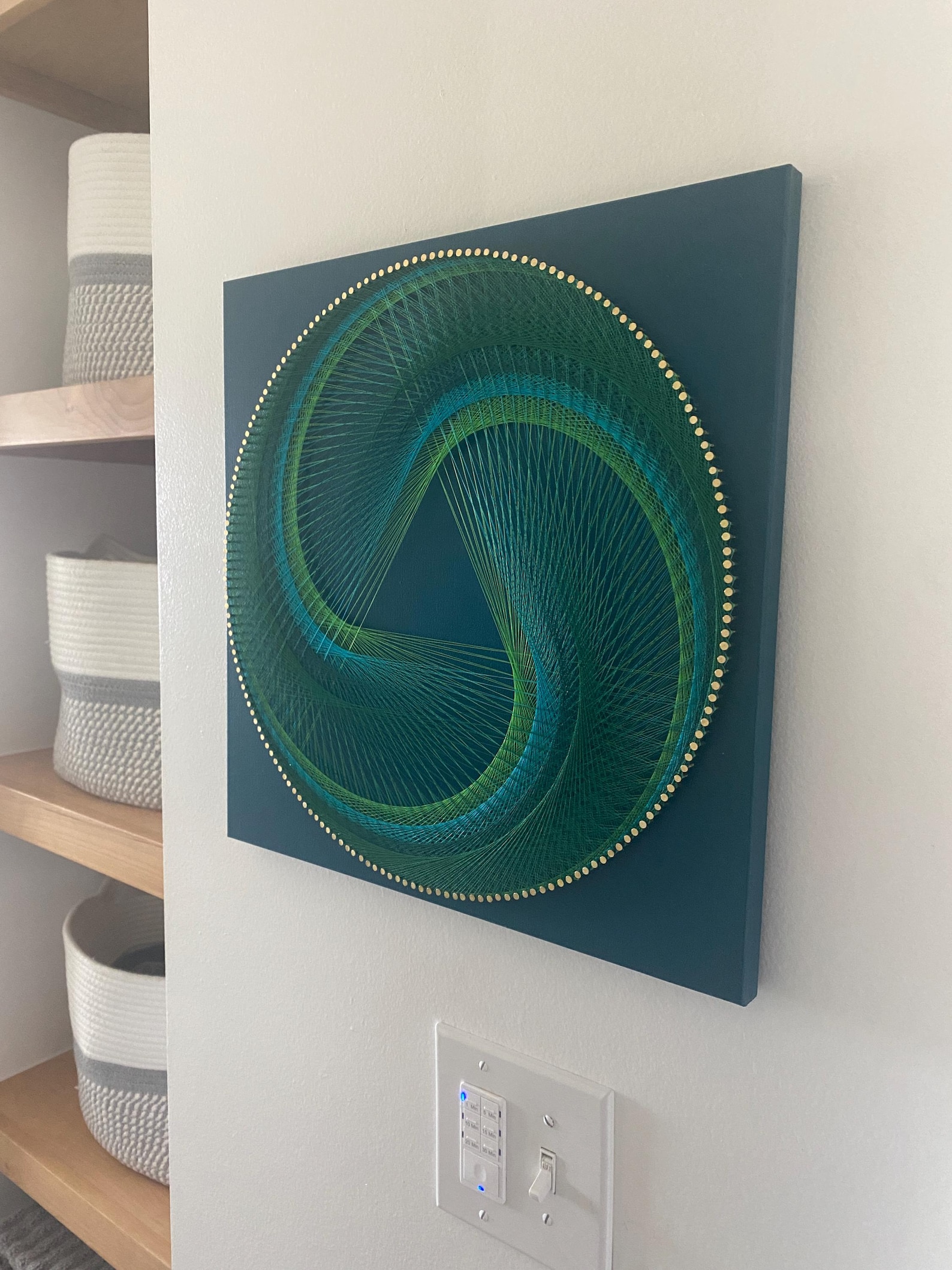 Mandala Sacred Geometry String Art- Triangle Spiral - Etsy
