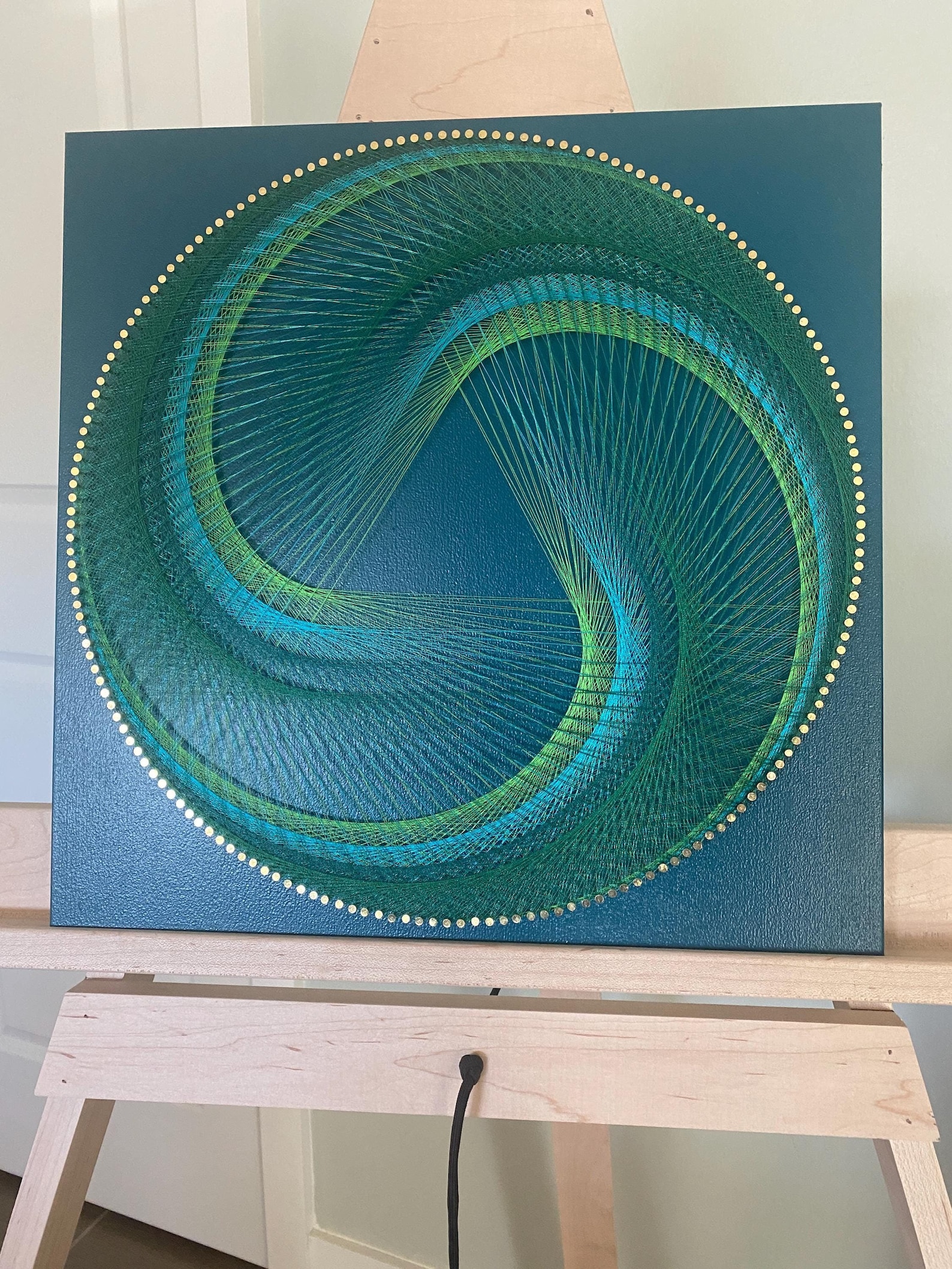 Mandala Sacred Geometry String Art- Triangle Spiral - Etsy