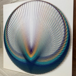 String Art Mandala – Galaxy Cardioid Pattern, Sacred Geometry Wall ...