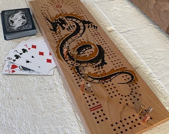 Dragon Cribbage Board - Etsy