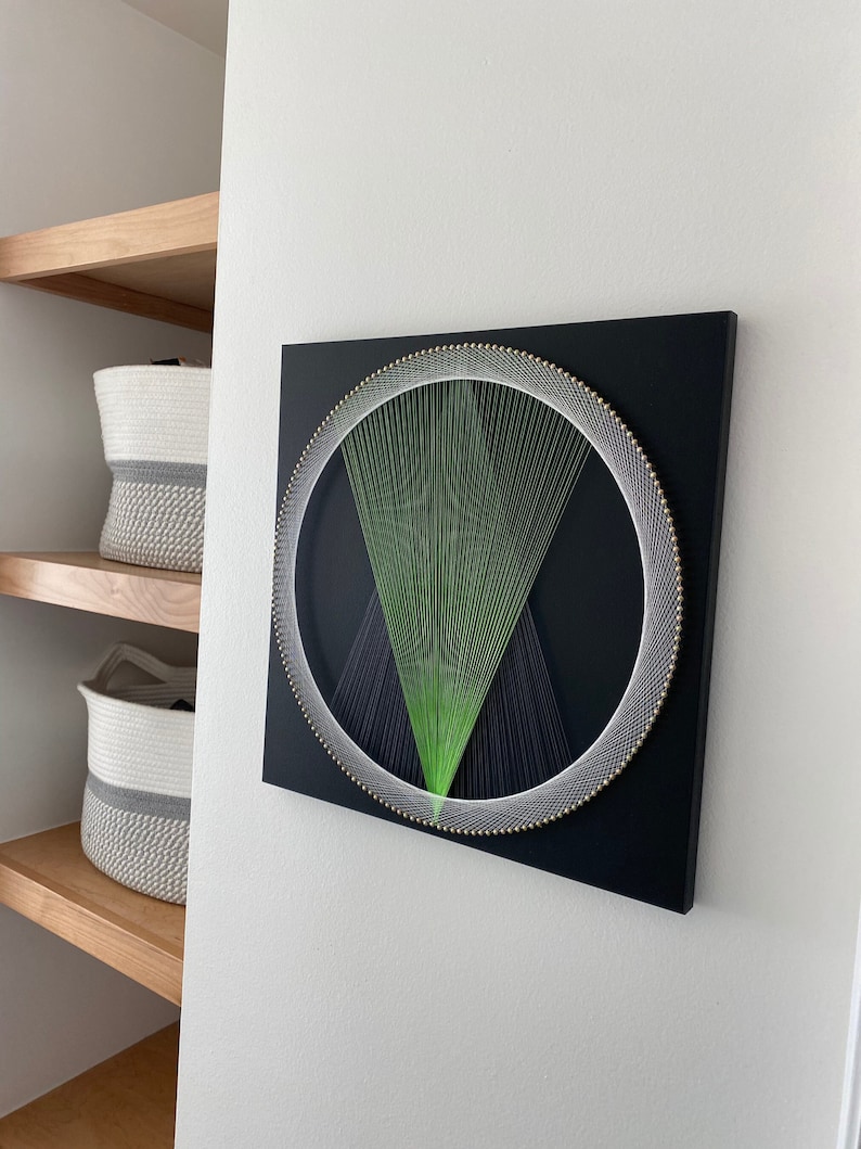 String Art Geometric Modern Pattern in Minimalist Style - Etsy