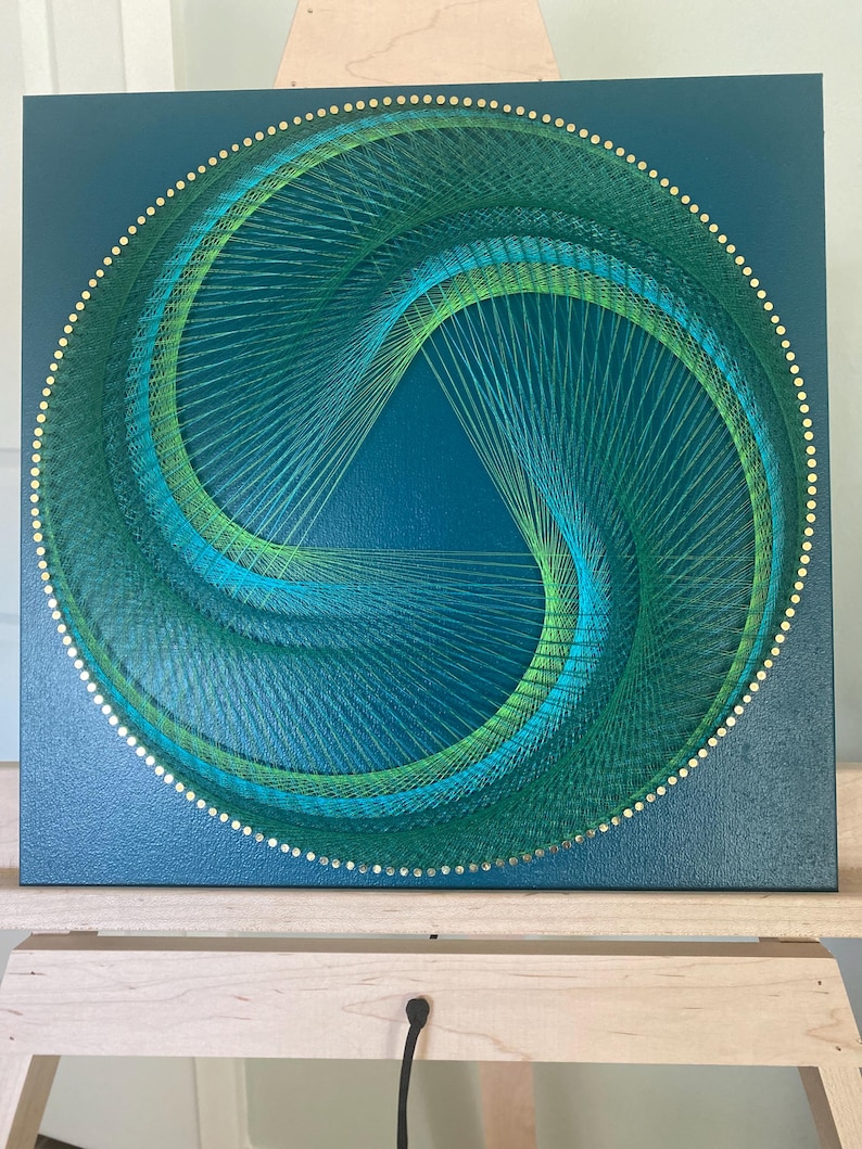 Mandala Sacred Geometry String Art- Triangle Spiral - Etsy