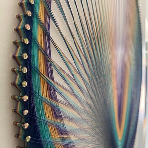 String Art Mandala – Galaxy Cardioid Pattern, Sacred Geometry Wall ...