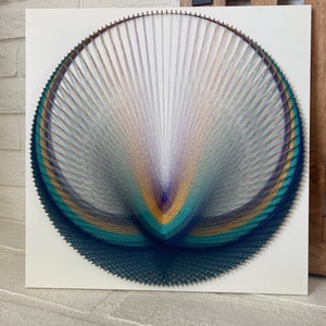 String Art Mandala – Galaxy Cardioid Pattern, Sacred Geometry Wall ...