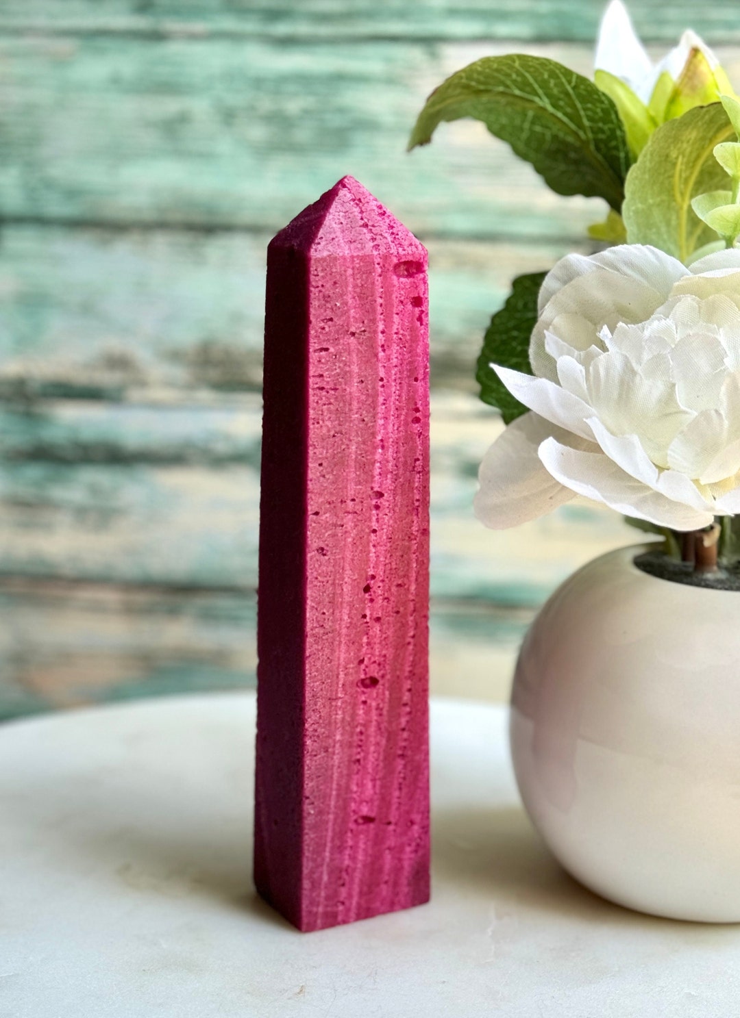 TOP! 7.5” Ruby Tower Obelisk - Etsy