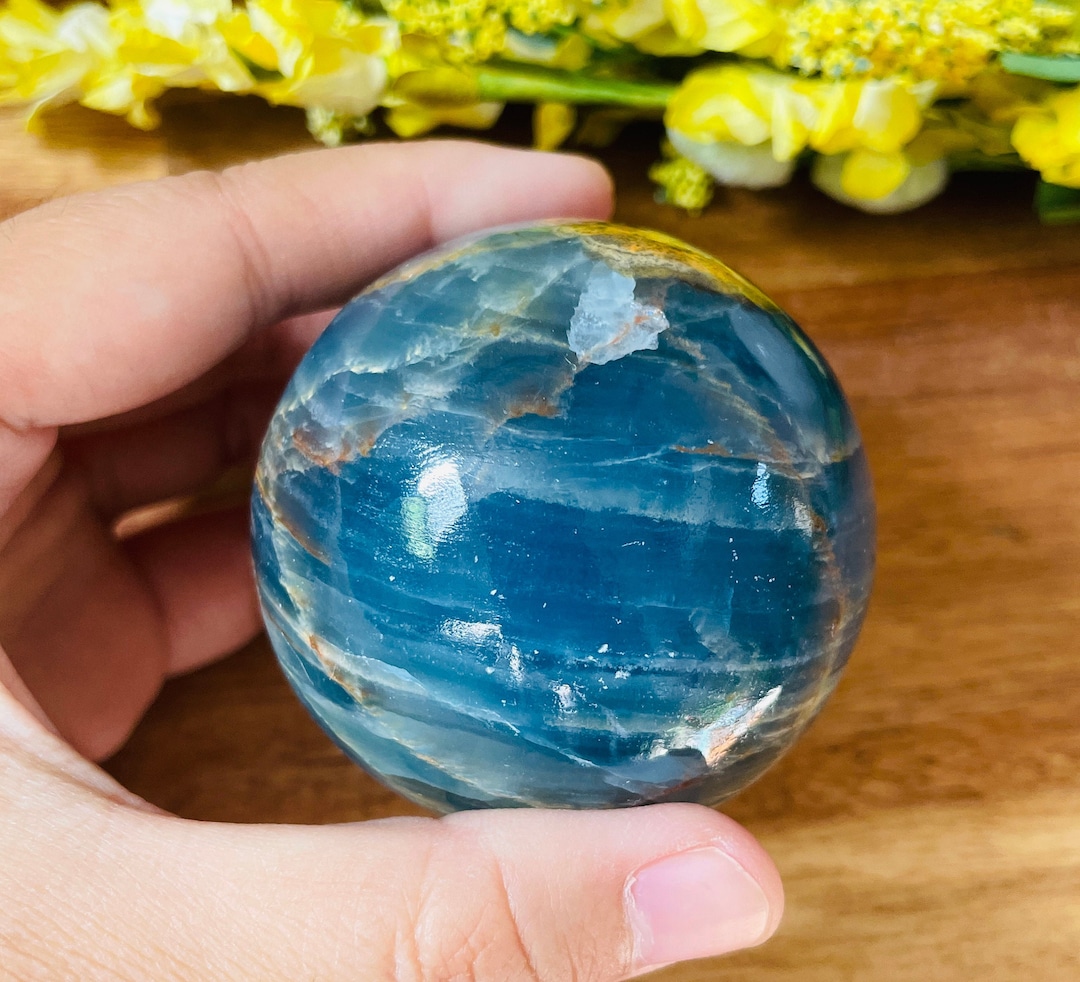 UNIQUE 2.3" Blue Onyx Ball Sphere/high Quality/well Polished/blue Onyx ...