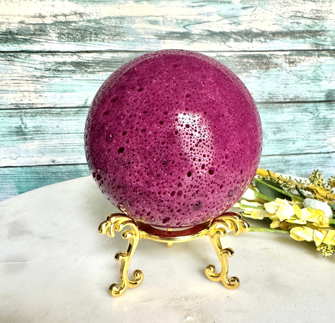 SPARKLY! 85mm Ruby Sphere/with Stand - Etsy