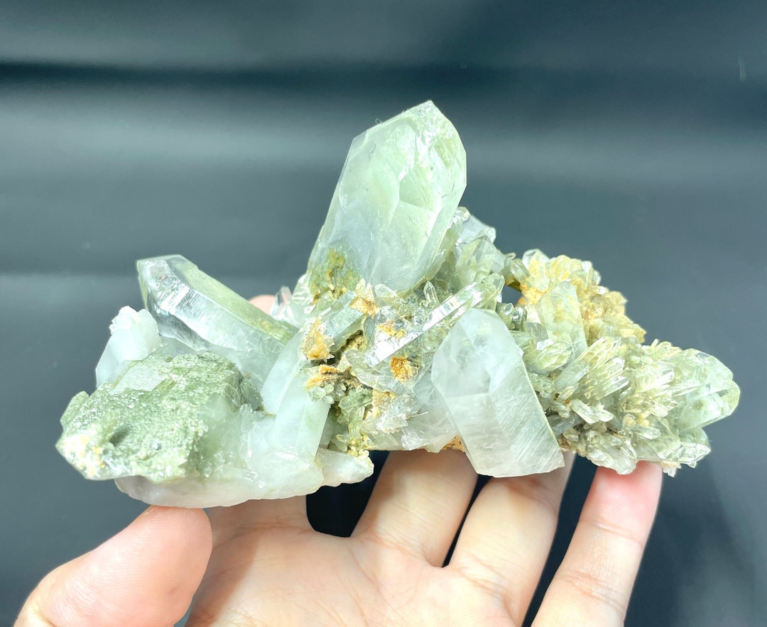 RARE!! 347g Madagascar Green Phantom Specimen/natural Color/no Color ...