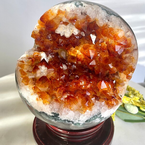 Citrine Geode - Etsy