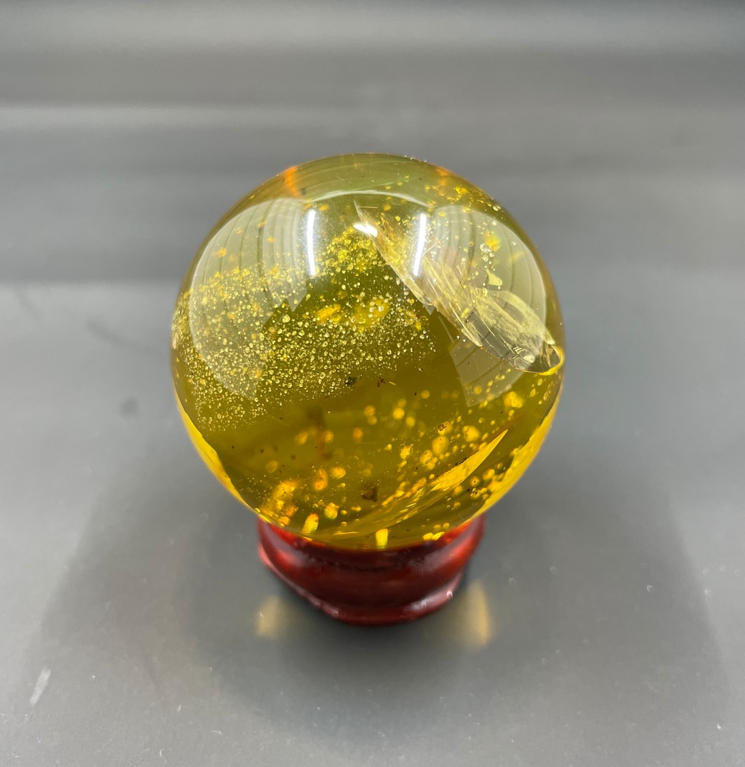 STUNNING! 44mm Natural Amber Sphere/mexican/collectors Piece - Etsy