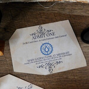 Caraval Invitation Sticker Legendary Finale Remember, Its Only a Game ...