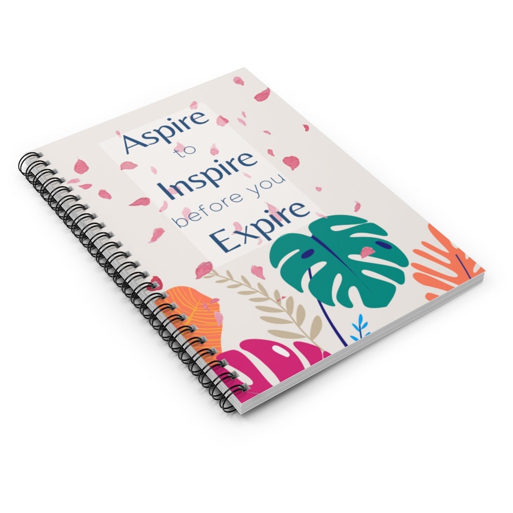 Aspire to Inspire Notebook Journal Perfect as a Gift Idea for Poems ...