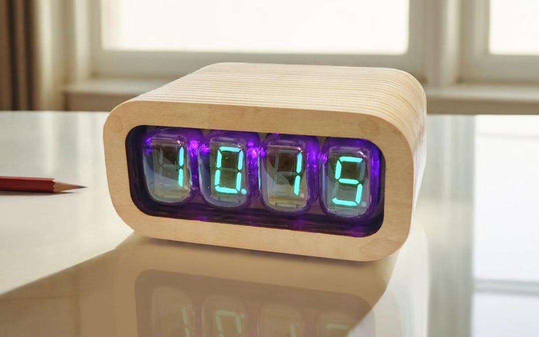 Nixie Tube Clock - Vintage Retro Table Clock IV 22 With Wi-fi Control ...