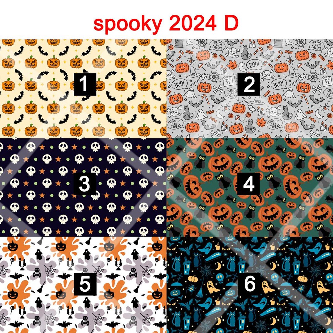 Magnetic Glasses Topper - Spooky 2024 D, Halloween, Pumpkin, Fall ...