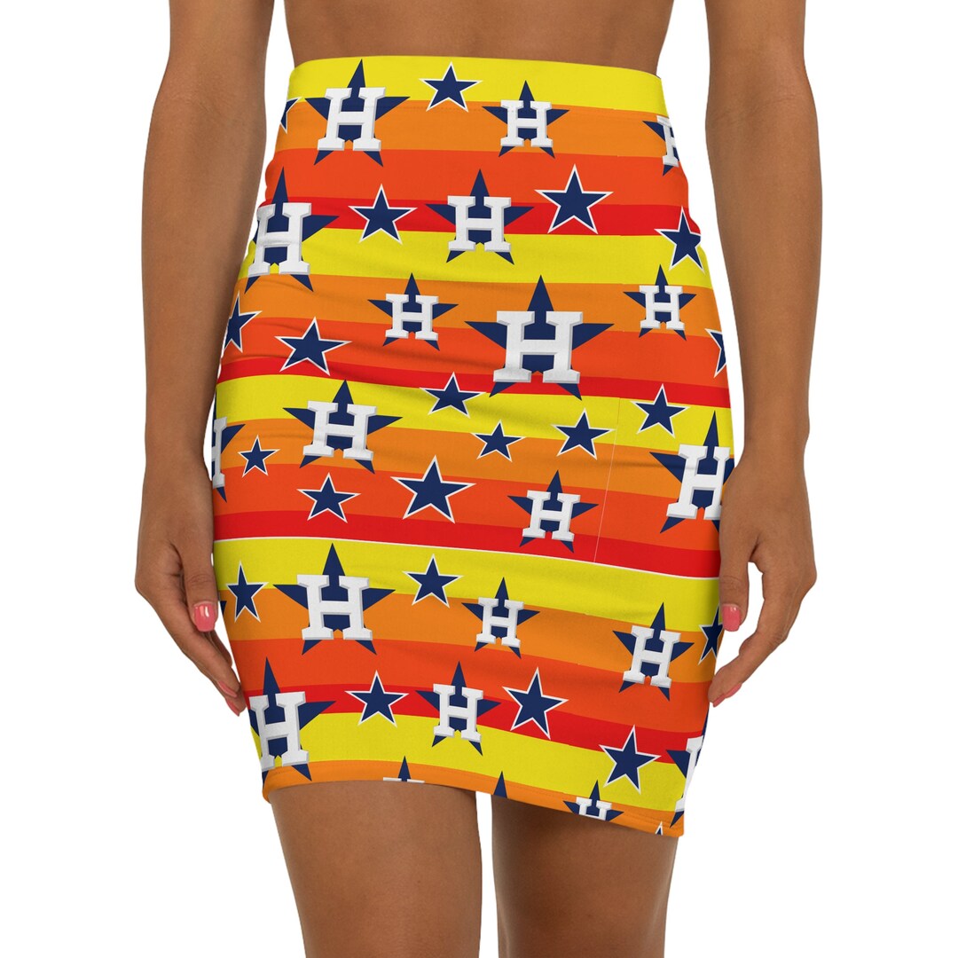 Astros Pattern Women's Mini Skirt - Etsy