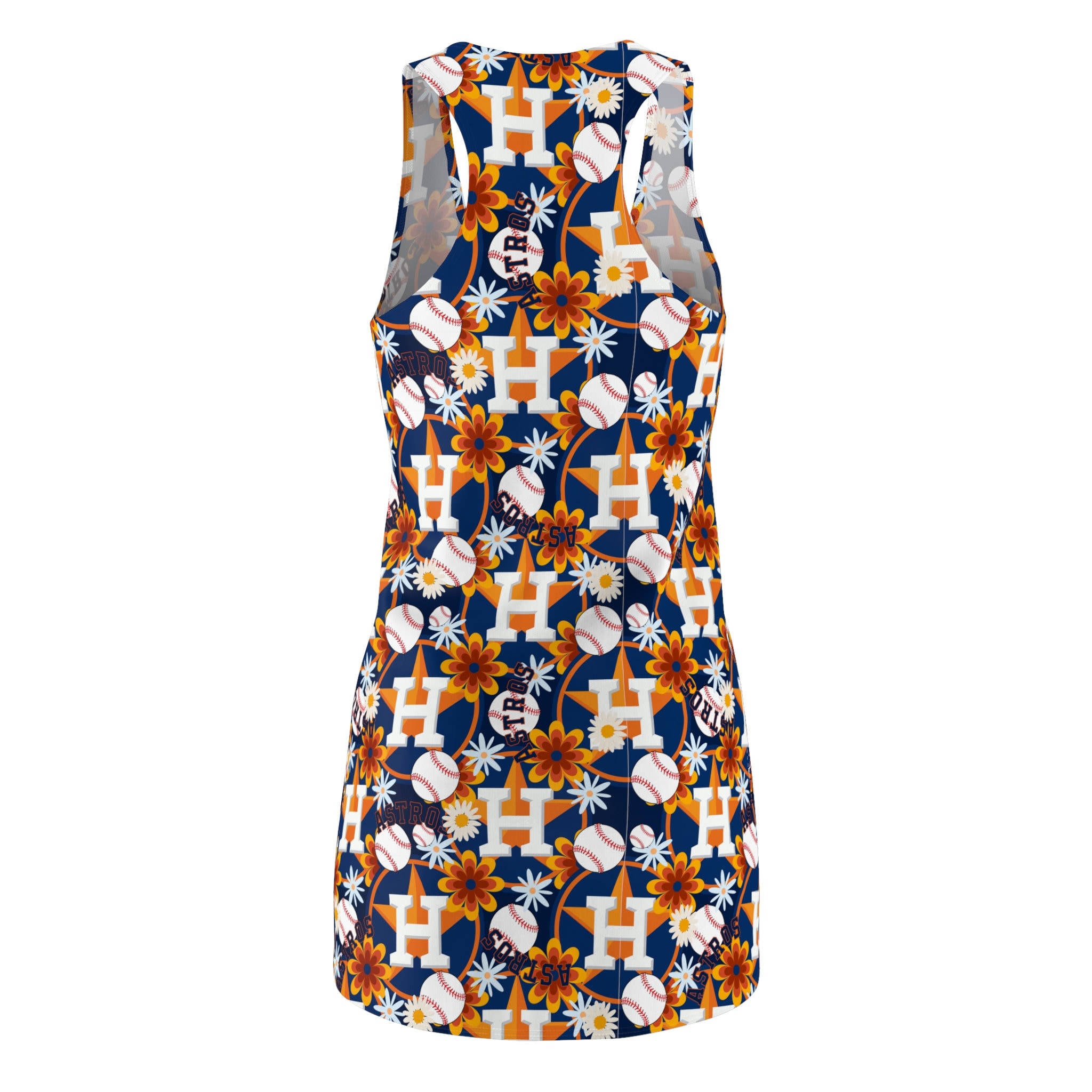 Astros Floral Women's Cut & Sew Racerback Dress AOP - Etsy