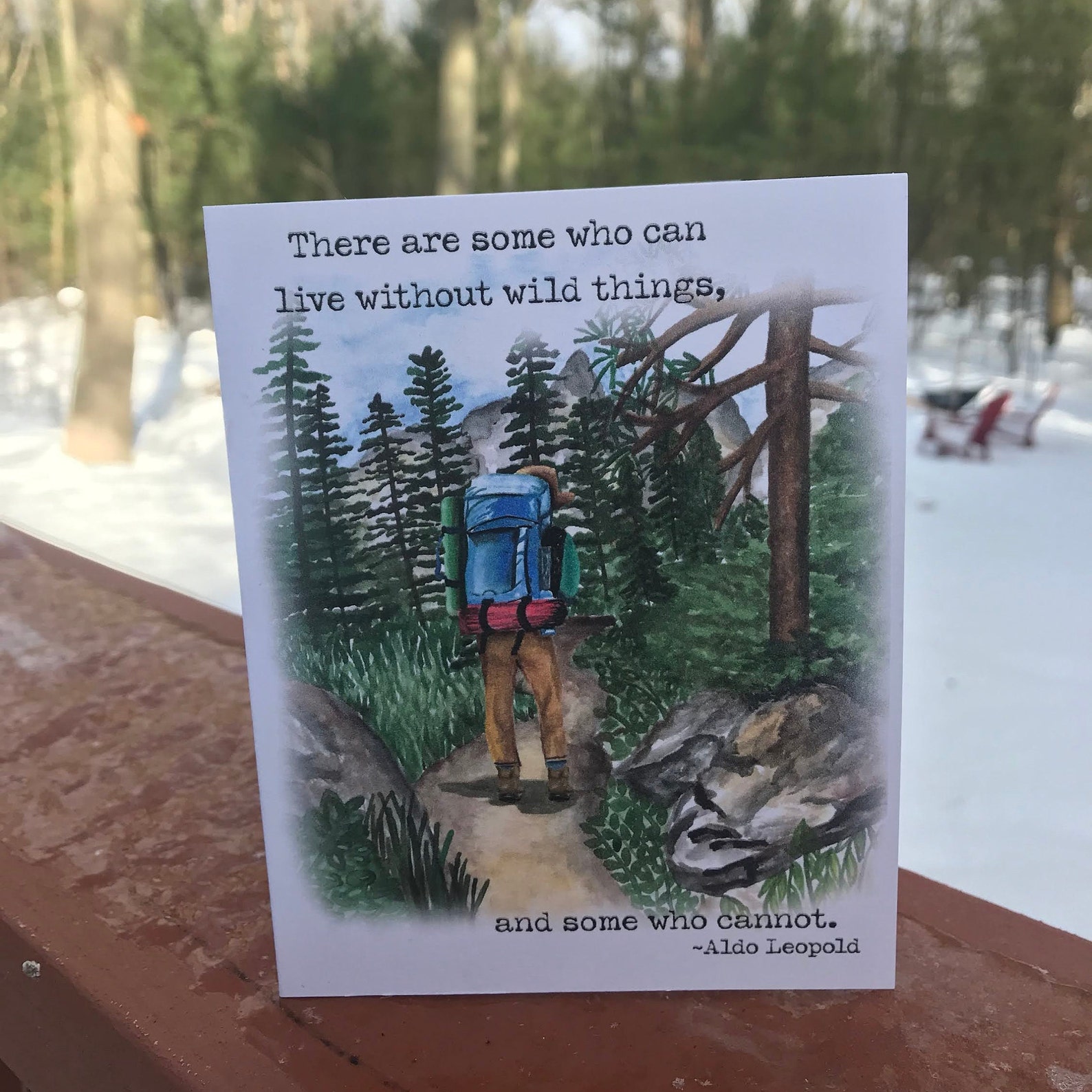 Nature Greeting Card for Outdoor/hiking/backpacking Enthusiast ...