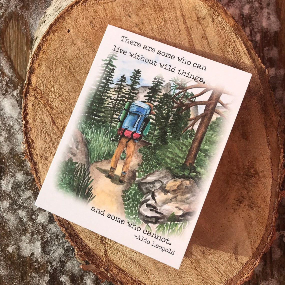 Nature Greeting Card for Outdoor/hiking/backpacking Enthusiast ...