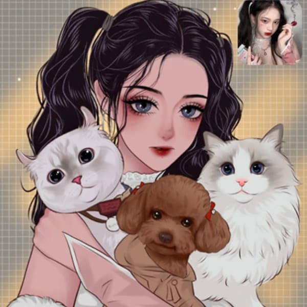 Custom Anime Portrait - Etsy