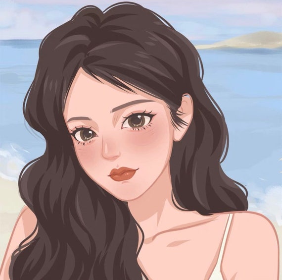 Original Procreate Art Anime Portrait Commission Custom | Etsy