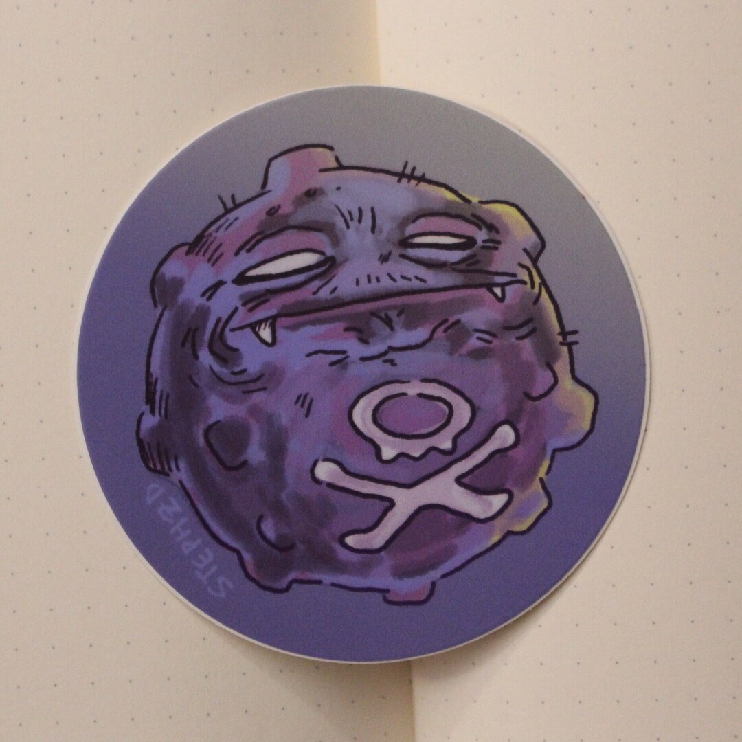 Koffing Poison Pokemon Sticker - Etsy