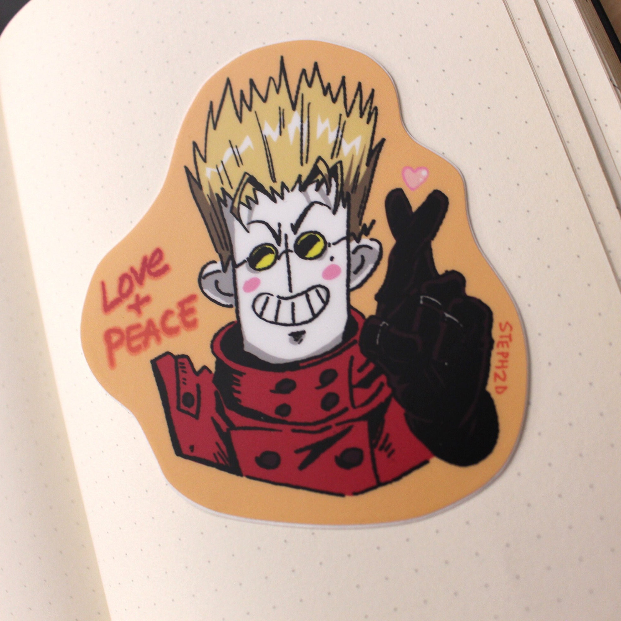 Vash the Stampede - Trigun Sticker - Etsy