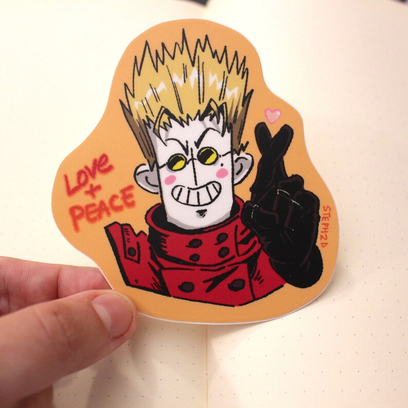Vash the Stampede Trigun Sticker - Etsy