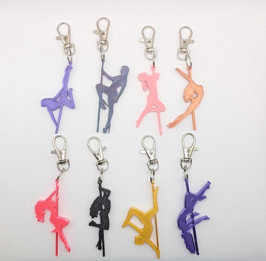 Pole Dance Keyring - Etsy