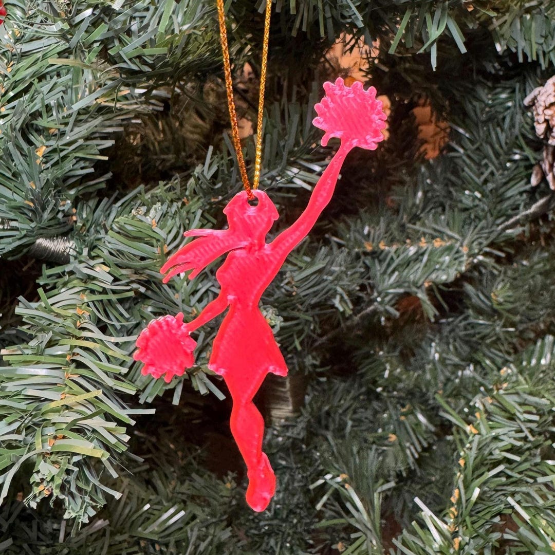 Cheerleading Themed Christmas Ornaments - Etsy