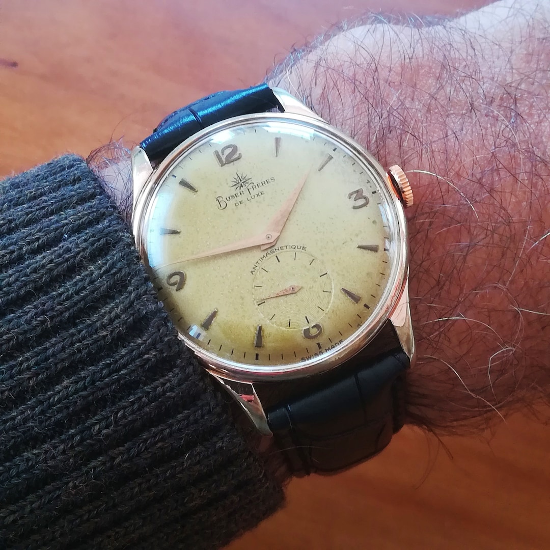BUSER FRÈRES Vintage Watch, 1950s, 37.5 Mm, Cal. 180, Working and ...