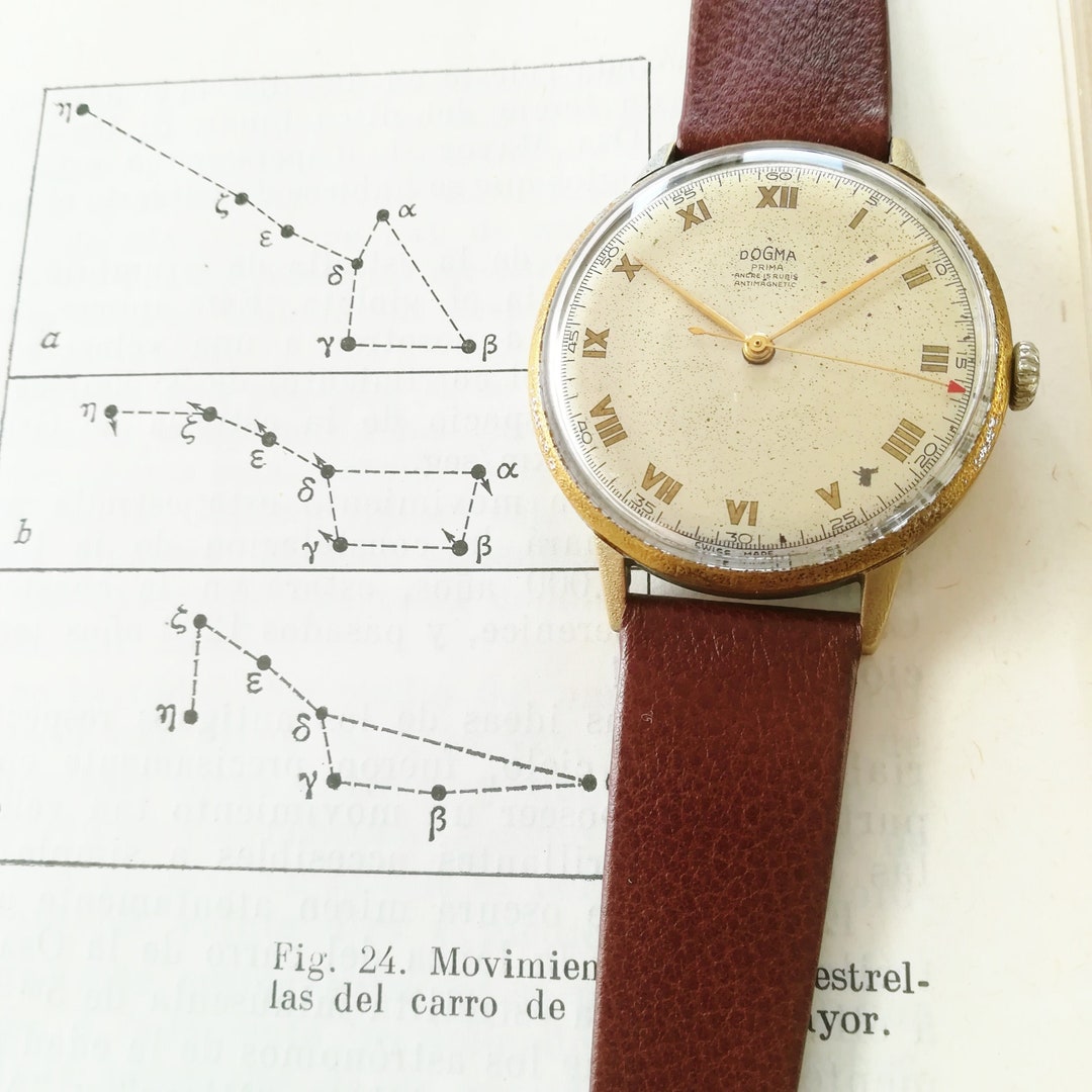 DOGMA Vintage Watch, 38 Mm, 1950s, ETA 853, Working and Serviced - Etsy ...