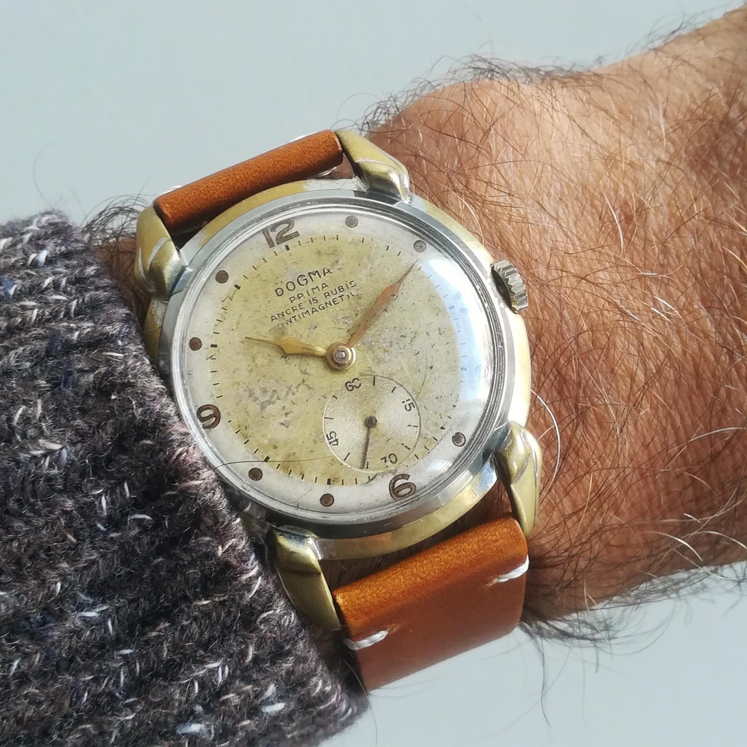 DOGMA Vintage Watch, 39 Mm, 1950s, Working and Serviced - Etsy