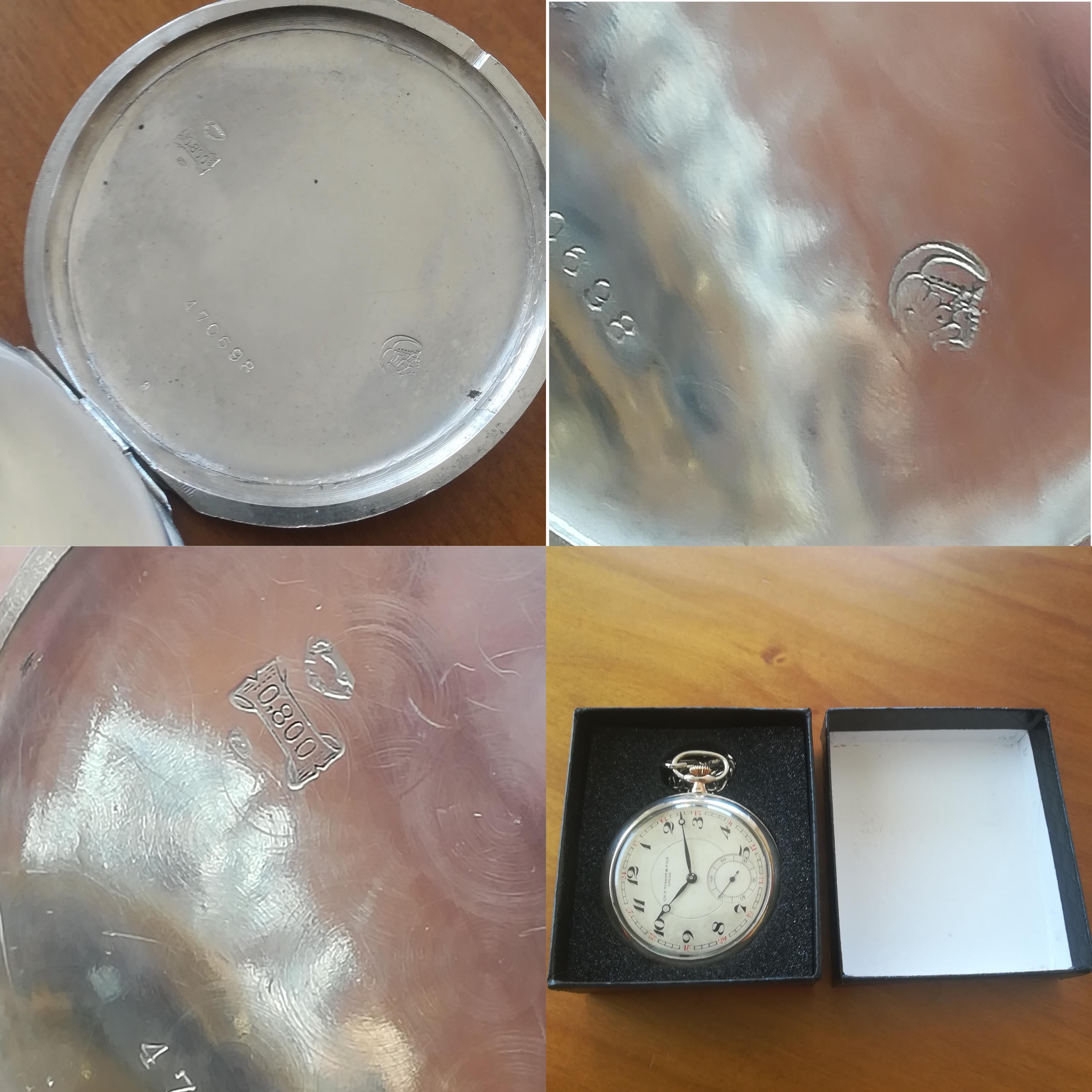 1927 TISSOT Silver Vintage Pocket Watch, 51 Mm, Working and 1927 TISSOT Silver Vintage Pocket Watch, 51 Mm, Working and