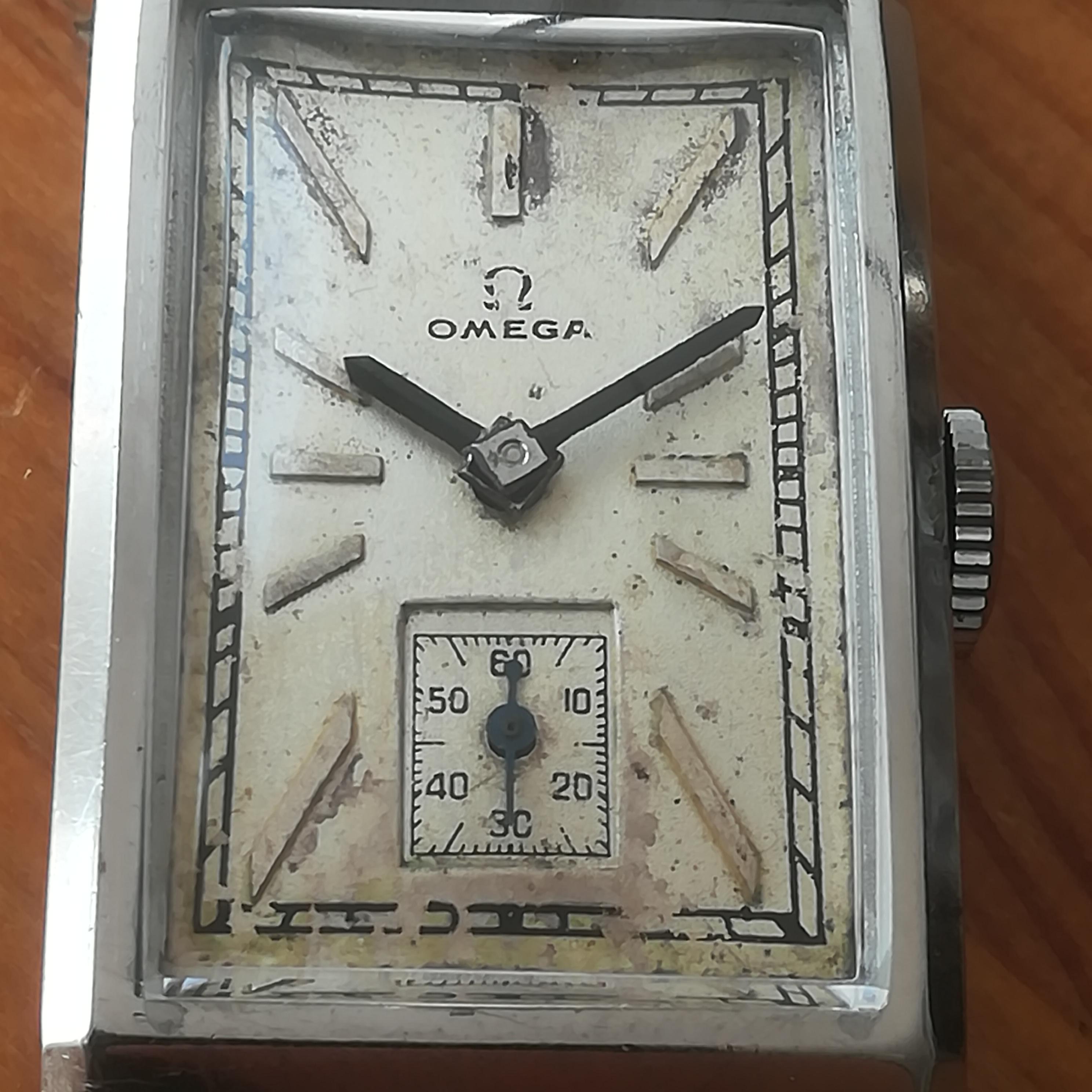 1934 OMEGA Art Deco Tank Vintage Watch, Cal. 20F, Working and Serviced ...