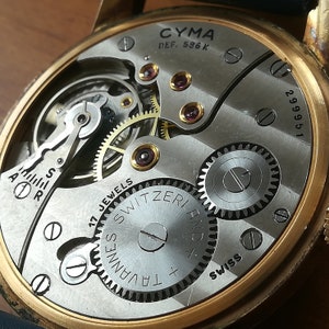 CYMA Cymaflex Vintage Watch, Cal. 586K, 37.5 Mm, 1950s, Working and ...