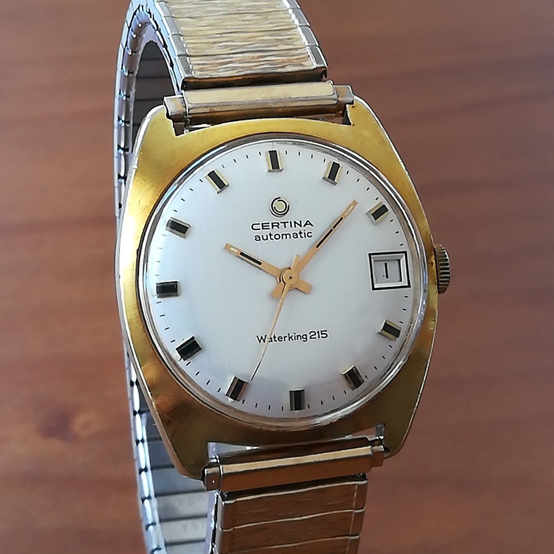 1970 CERTINA Waterking 215 Automatic Vintage Watch 33 Mm - Etsy