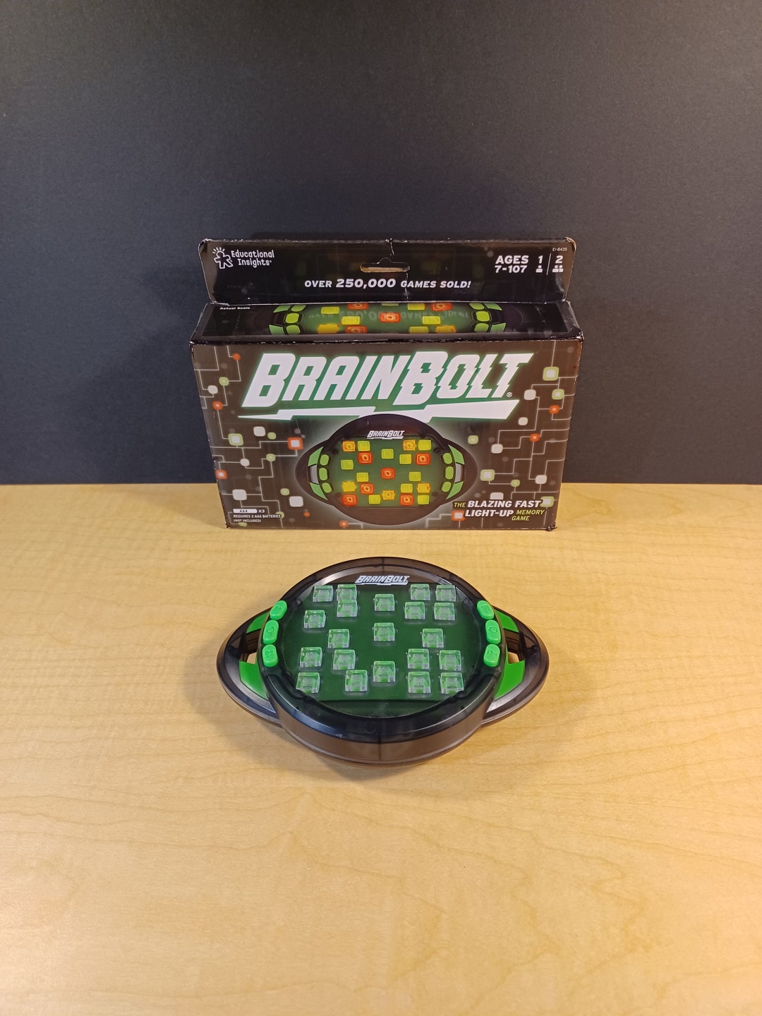 Vintage Brainbolt, Light up Memory Skill Game With Book/box - Etsy
