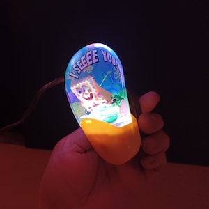 Vintage Spongebob Lot: Nite Light, Projector, Curtain Hooks, 3 Wrist ...