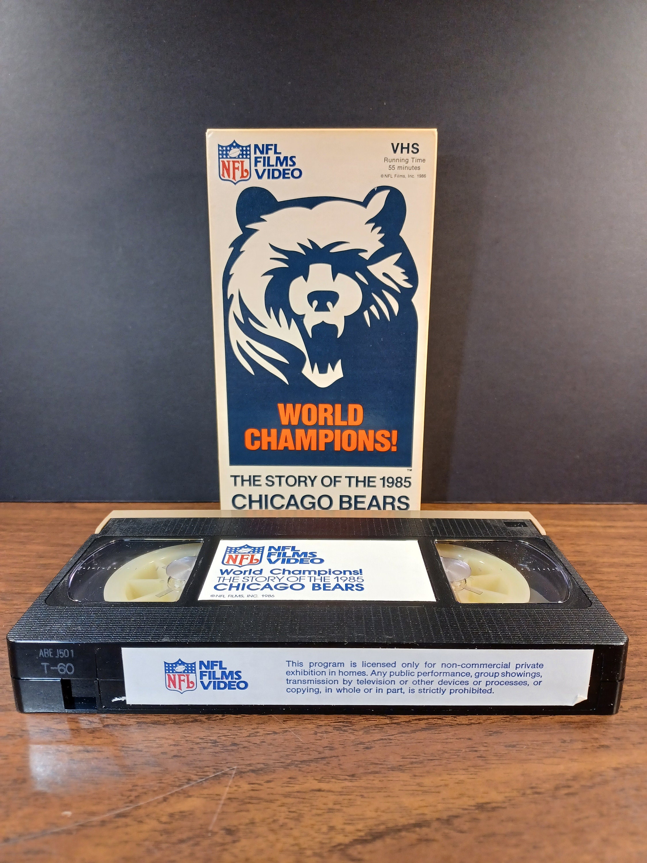 The Story of the 1985 Chicago Bears, Vintage VHS Tape, 1986 - Etsy